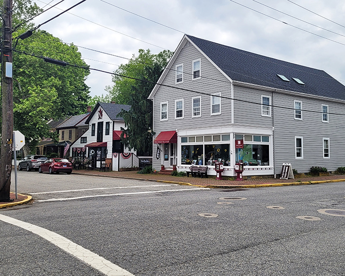 Cross Street's shops welcome visitors with classic small-town architecture and the promise of treasures you won't find in any big box store.