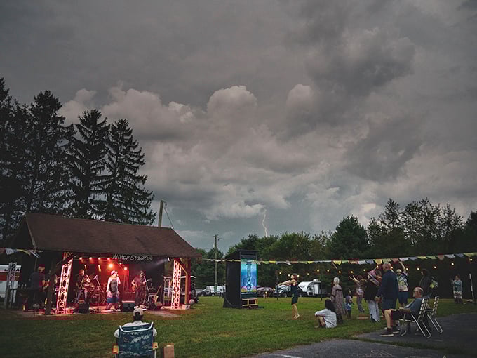 Live music under stormy skies &ndash; Princeton proves that entertainment doesn't require big city lights, just passionate performers and appreciative crowds.