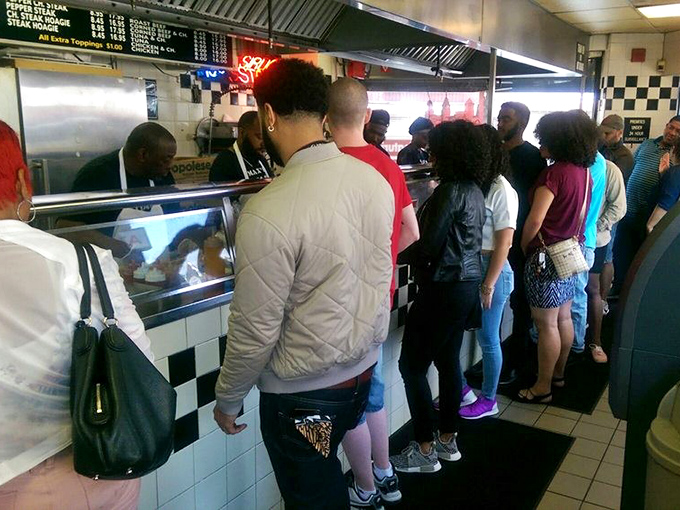 The line forms for a reason. These people aren't waiting for concert tickets &ndash; they're queuing for something better: sandwich immortality.