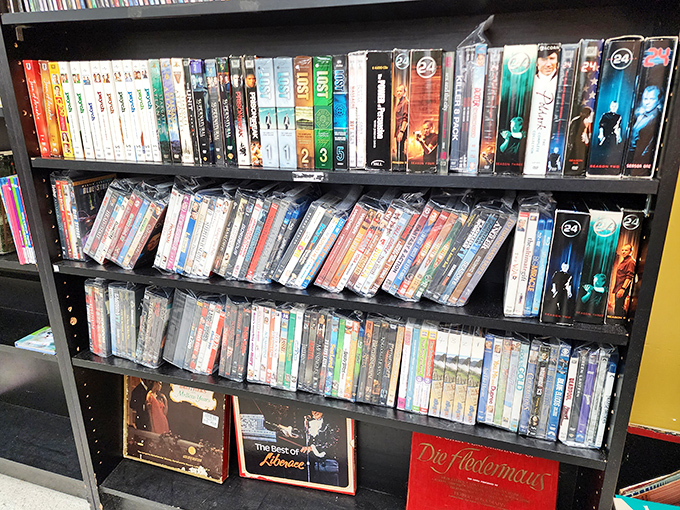 The DVD section: a time capsule of entertainment history where you can rebuild your collection of classics for less than the cost of one month's streaming service.