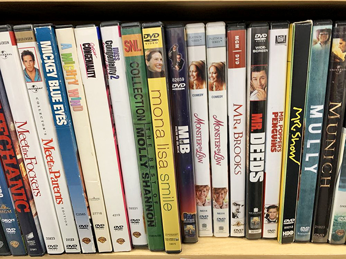 DVD heaven for movie buffs! Remember when we actually had to own physical copies of films? Gen Z would be baffled.
