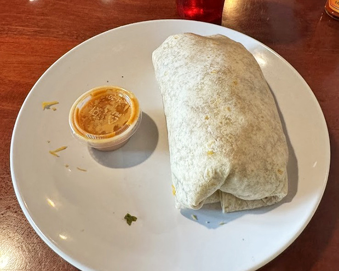 This burrito doesn't need a passport to deliver international comfort &ndash; wrapped tightly like a flavor-packed present.