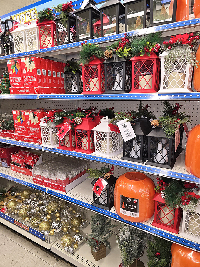 Lantern paradise! These decorative beauties in red, black, and white would make Martha Stewart do a double-take at their price tags.
