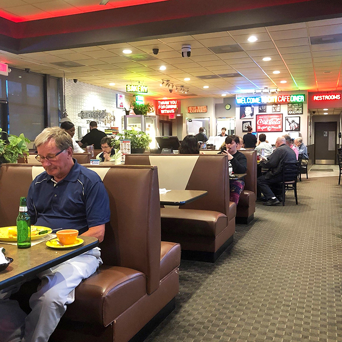 The booths fill with locals who know the secret—City Cafe isn't just a place to eat, it's Cleveland's living room with better food.