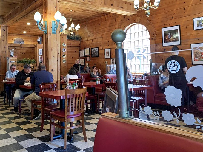 Where breakfast conversations flow as freely as the coffee&mdash;a dining room designed for lingering over that last bite of pancake.