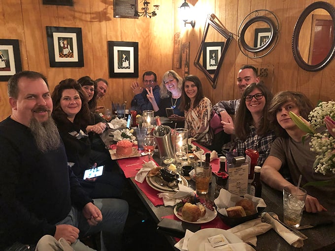 The true measure of a great restaurant: tables filled with happy diners creating memories. Food brings people together better than any social media platform. 