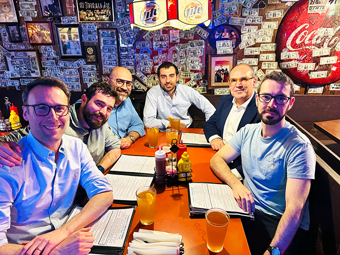 The dining room&mdash;where strangers become friends over shared expressions of "How exactly am I supposed to fit that in my mouth?"