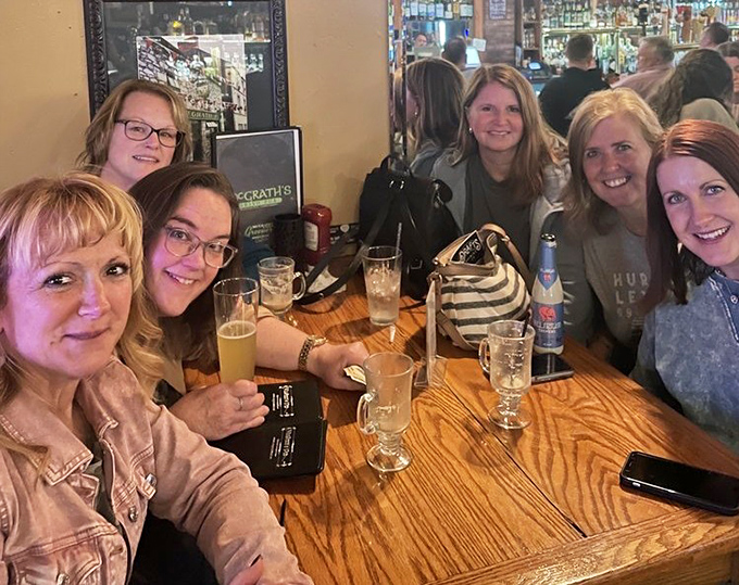 The true measure of any pub is the joy on patrons' faces – these ladies clearly got the memo about McGrath's being the place for celebration.