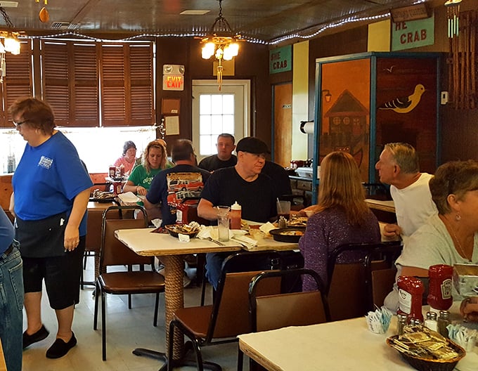 The true measure of a great restaurant: happy diners lost in conversation and the serious business of enjoying perfectly prepared seafood.