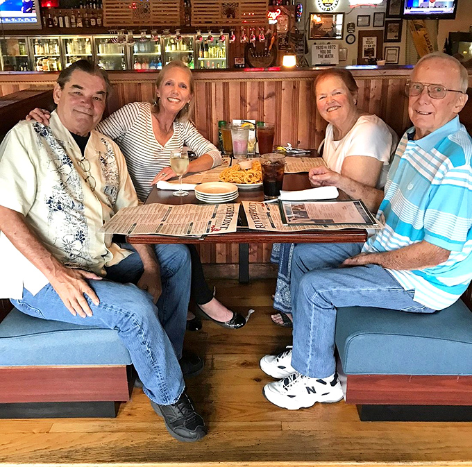 The dining room buzzes with the unmistakable energy of people who know they've found something special. Good food creates good company.