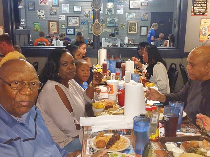 A family gathering that tells the real story of Brown's&mdash;where multiple generations come together in the universal language of "pass the catfish."