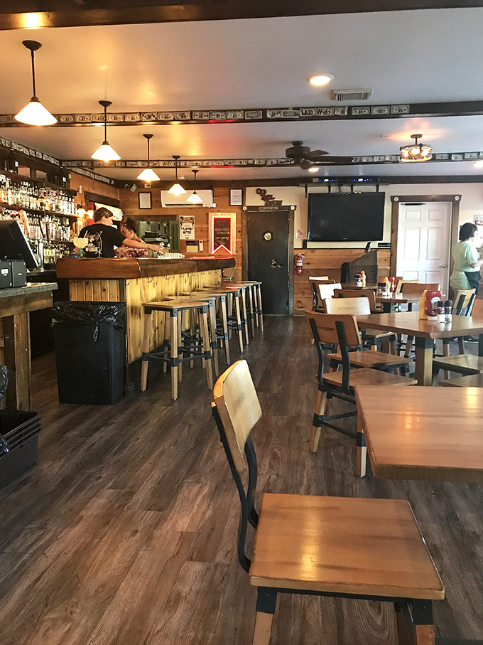 The dining area strikes that perfect balance&mdash;nice enough for date night, comfortable enough that you won't feel underdressed in your favorite jeans.