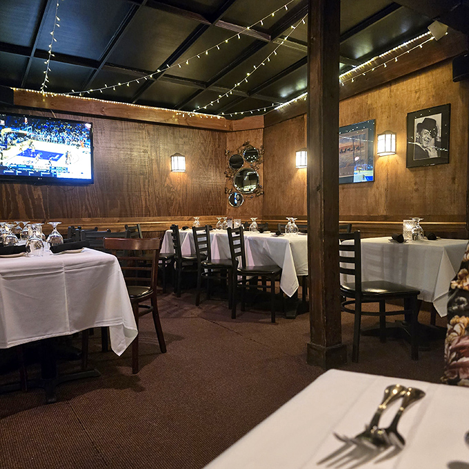 The dining room feels like it's hosted a thousand celebrations and a million meaningful conversations over perfectly cooked beef.