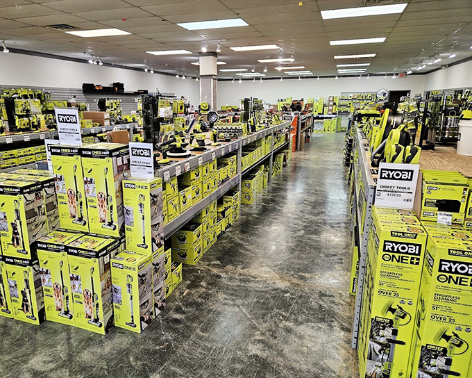 Tool enthusiasts beware: Direct Tools Factory Outlet is where willpower goes to die and garage organization dreams are born.