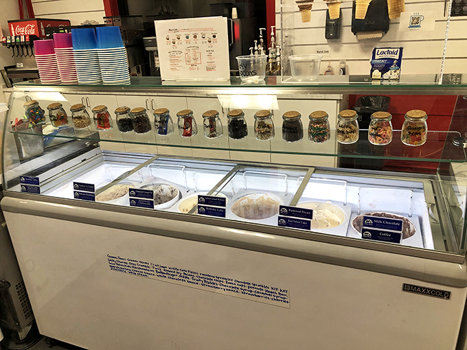 The display case&mdash;where ice cream fantasies are born and diets go to die. Each flavor patiently waiting its turn to change your life.