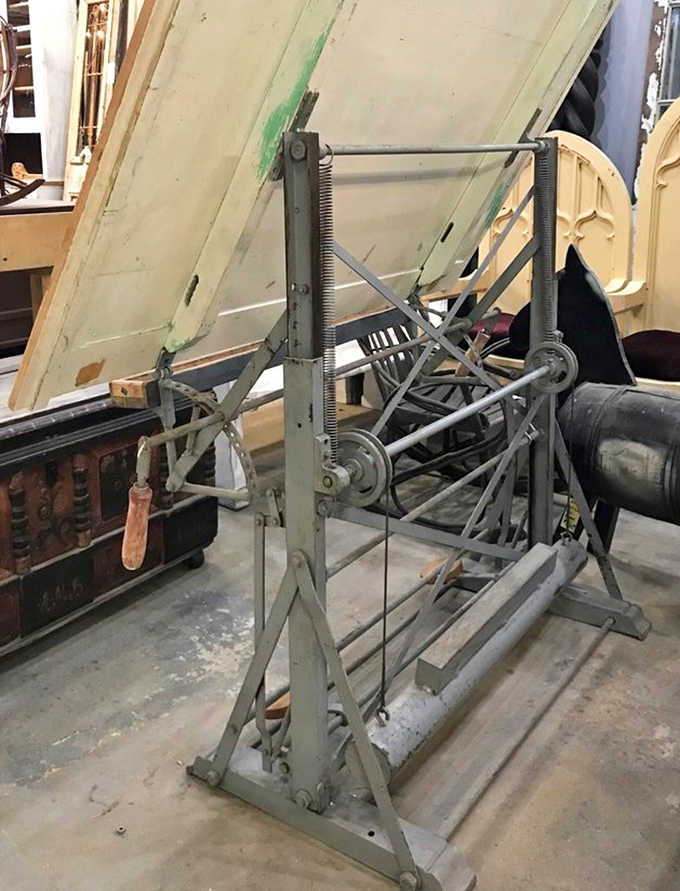 This isn't just industrial equipment&mdash;it's a drafting table that possibly designed the very neighborhood you live in. Engineering history on display.