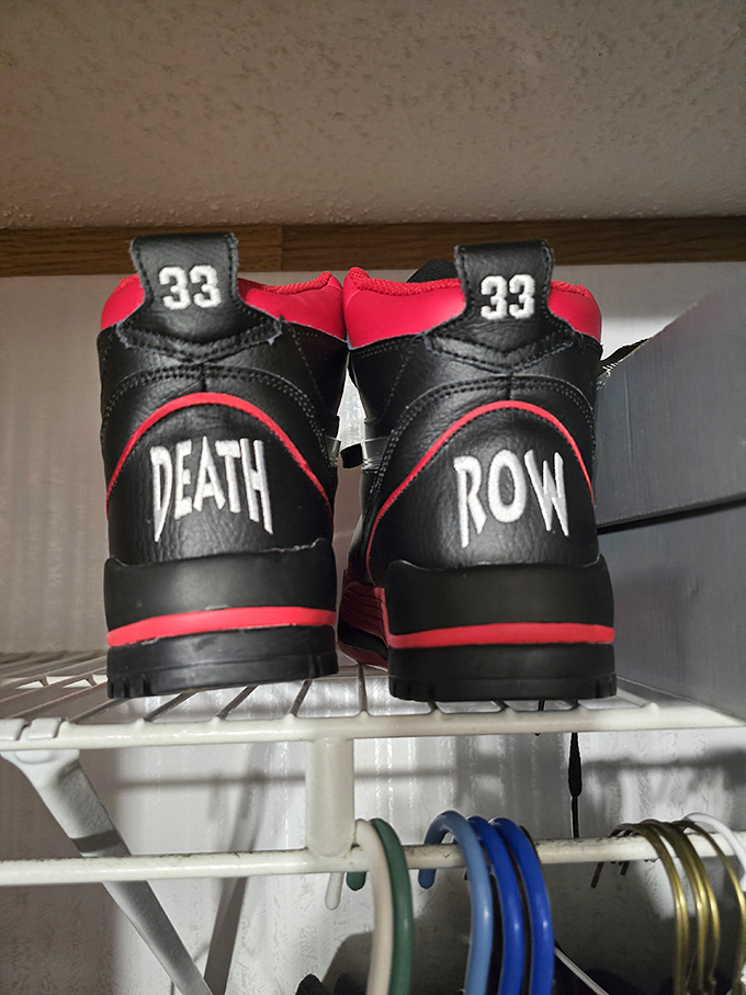 Not just shoes, but conversation pieces. These Ewing Athletics x Death Row Records kicks are practically pop culture artifacts masquerading as footwear.