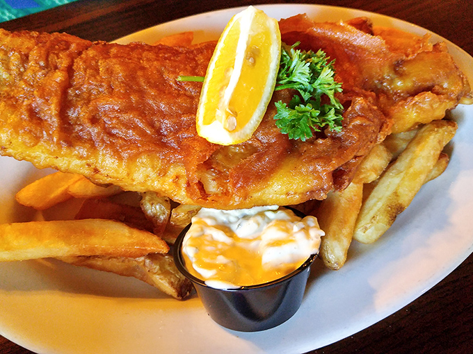 Beer-battered fish with hand-cut fries that prove simple preparations can deliver extraordinary satisfaction every single time.