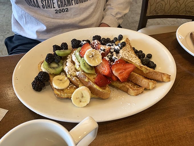 Breakfast that thinks it's dessert. This French toast fruit extravaganza is what morning dreams are made of.