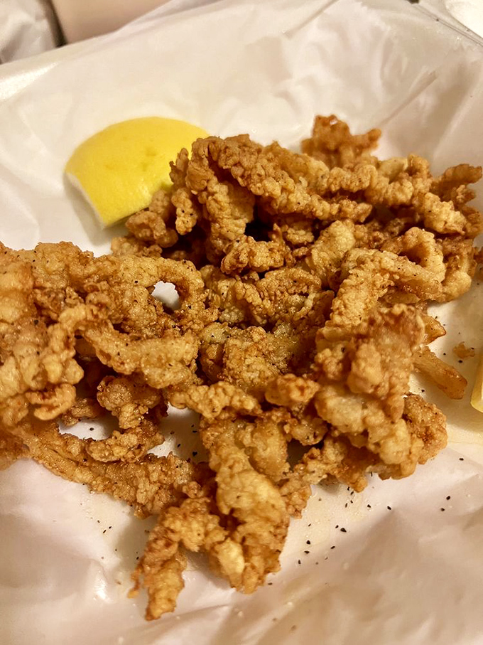These fried clam strips are what happens when the ocean meets the deep fryer and magic ensues. Crispy, tender, addictive.