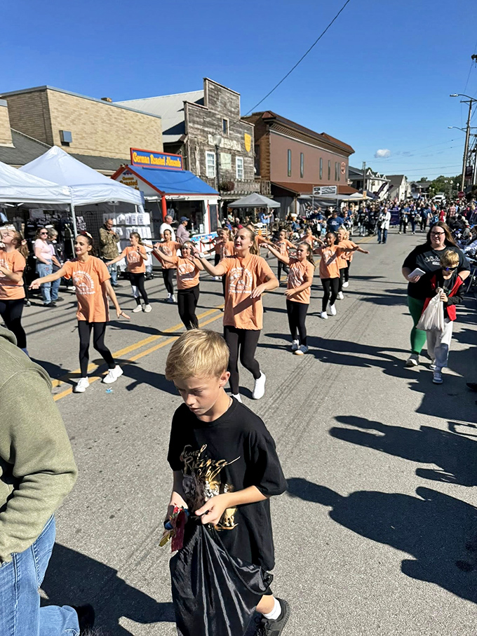 The Grabill Country Fair transforms quiet streets into a celebration of community and cuisine. Those matching shirts suggest organized fun&mdash;my favorite oxymoron.