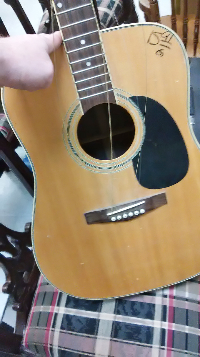 Six strings and endless possibilities. This acoustic guitar might be someone's first step toward becoming Arkansas's next musical legend.