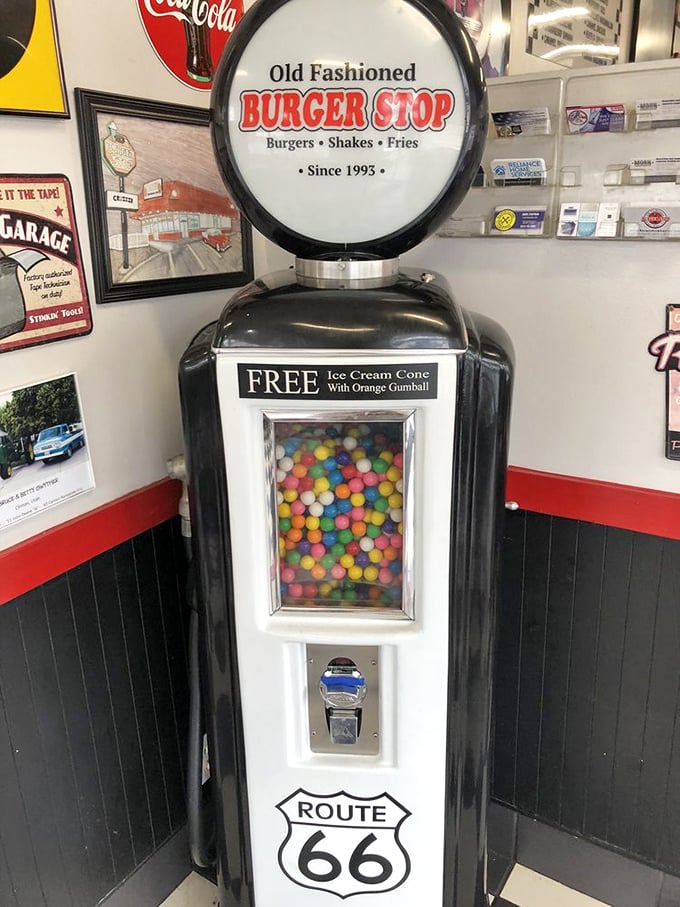 The vintage gumball machine doesn't just dispense candy&mdash;it dispenses joy, nostalgia, and the brief, beautiful feeling that everything costs a quarter again.