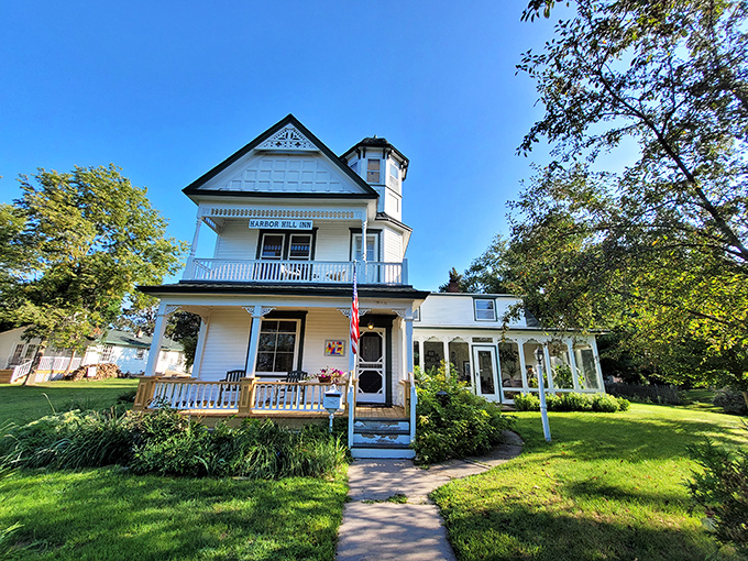 Harbor Hill Inn's Victorian elegance offers a glimpse into Pepin's refined side &ndash; where wraparound porches practically beg for morning coffee and sunset cocktails.