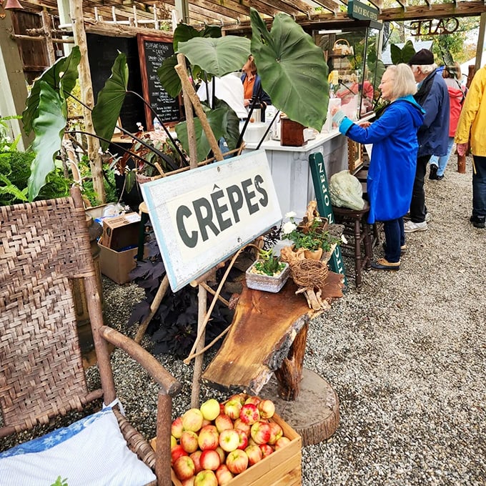 At Berkshire farmers markets, local crepes and fresh apples remind us that the best food doesn't need fancy packaging&mdash;just honest ingredients.