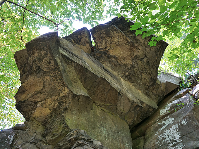 Ancient rock formations reach skyward like nature's skyscrapers. These silent sentinels have witnessed centuries of Pennsylvania's changing seasons.