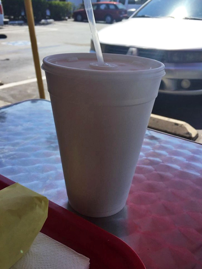 The humble styrofoam cup&mdash;vessel of horchata goodness that cools the palate between bites of spicy perfection.