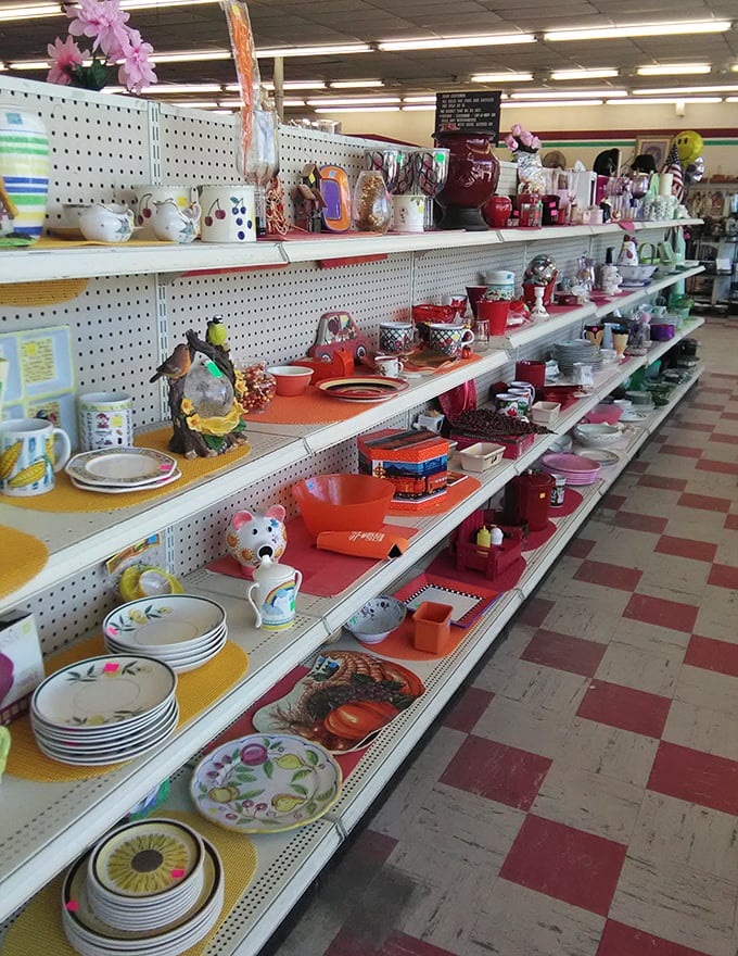 Mismatched dishes tell stories of family dinners past, ready to create new memories on your dining table.