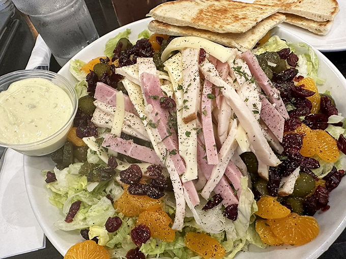 This isn't just a salad&mdash;it's a colorful convention of flavors where ham, cheese, and mandarin oranges vote unanimously for deliciousness.
