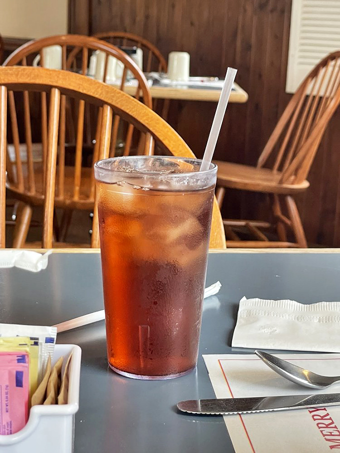 Iced tea so refreshing it makes Delaware summers bearable. Served in a glass that says, "Yes, refills are absolutely happening."