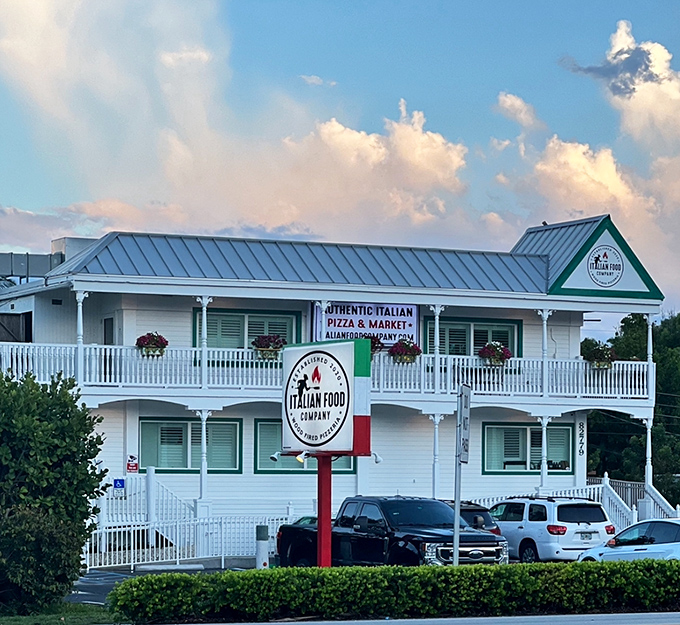 The Italian Food Company brings Mediterranean flavors to the tropics. That white facade hides colorful culinary treasures within.