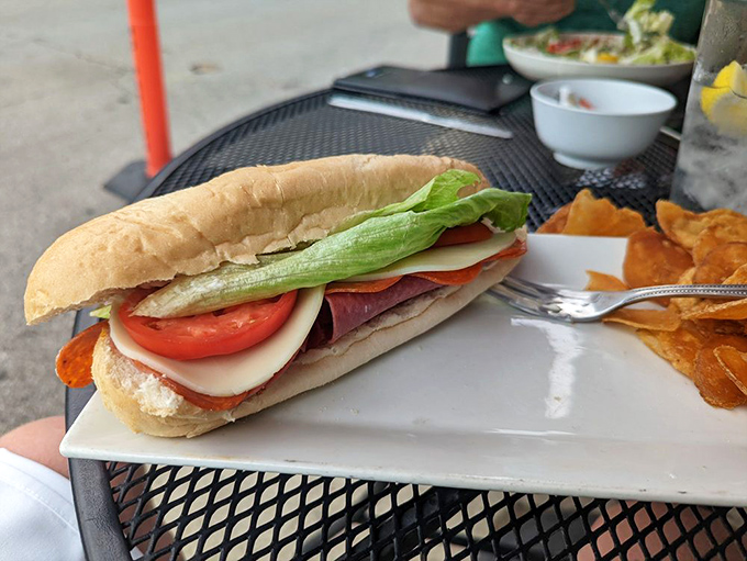 The Italian sandwich that launched a thousand lunch breaks&mdash;layers of meats and cheeses creating the perfect portable feast for sidewalk dining.