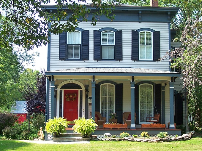 The Jeremiah B. King Guest House welcomes with its cheerful red door and sunny porch&mdash;Victorian charm without Victorian discomfort.