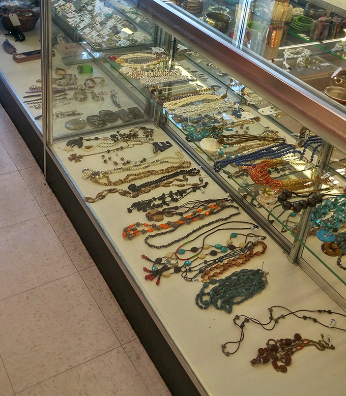 The jewelry counter gleams with possibilities &ndash; from costume pieces with stories to tell to the occasional genuine find that makes your heart skip.