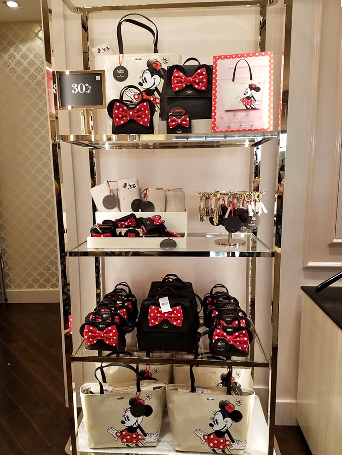 Disney magic meets Kate Spade chic in this Minnie Mouse collection. Proof that some childhood loves can grow up with sophisticated style.