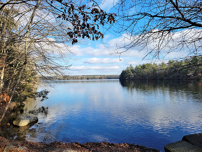 Killingly Pond offers waterfront views that real estate agents elsewhere would add six figures to a home price for. 