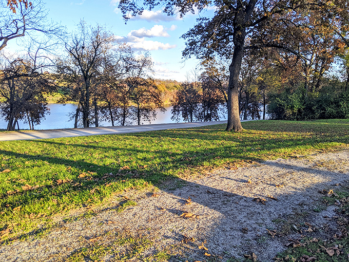 Lelah Bradley Park offers million-dollar sunset views over water without the coastal price tag. Nature's best amenities are surprisingly affordable.