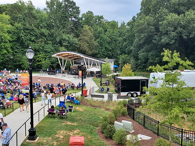 Liberty Park's tree-lined paths offer the kind of peaceful strolls that make you forget you're getting your doctor-recommended daily steps.