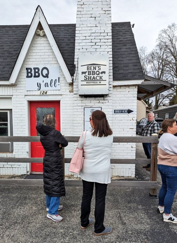 That line tells you everything &ndash; good things come to those who wait, especially if it's barbecue.