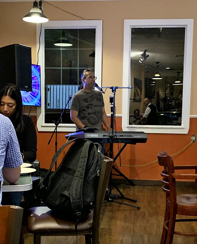 Live music transforms Tuesday dinner into Saturday night, proving food tastes better with a soundtrack that isn't just the clink of forks.