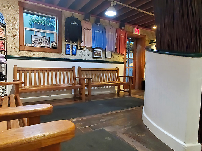 The waiting area, where anticipation builds and strangers become temporary friends united by a common mission: epic breakfast acquisition.