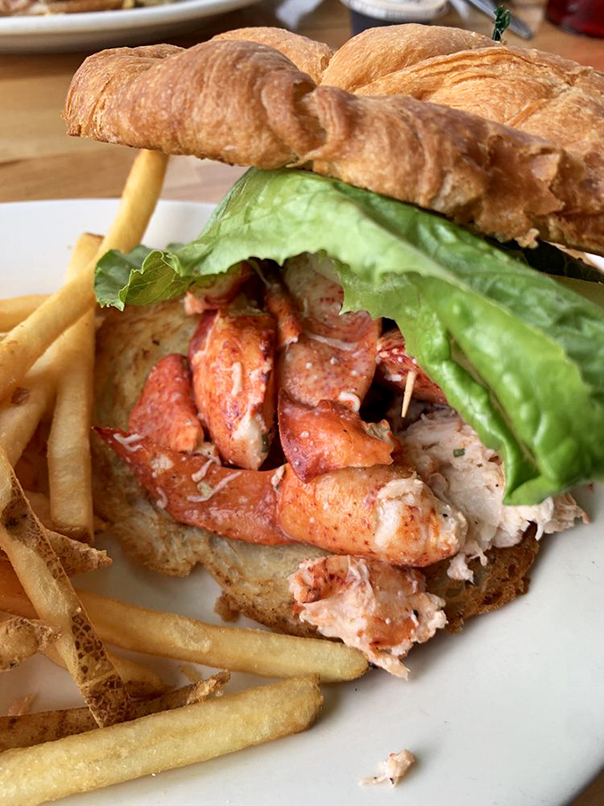 The lobster croissant sandwich&mdash;where New England tradition meets French pastry in a romance that would make Nicholas Sparks reach for his notebook.