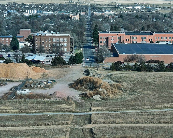 From this vantage point, you can see how Chadron nestles into the landscape, neither dominating nor disappearing into its surroundings.