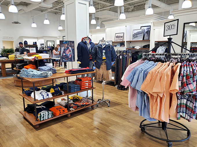 Men's fashion that means business without breaking the bank – where casual Friday meets everyday value in a sea of pastels.