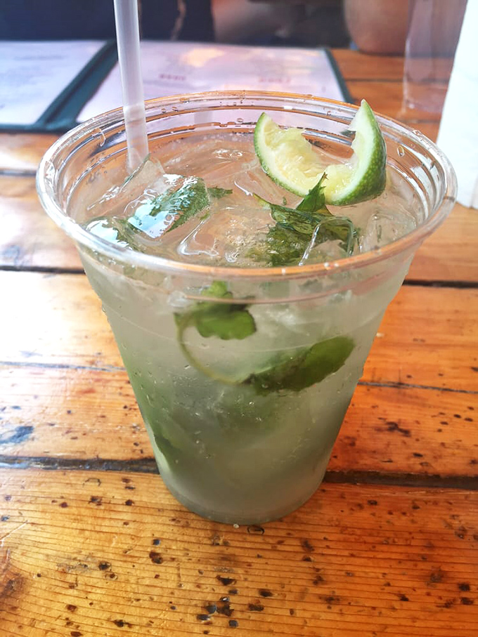 This mojito with fresh lime and mint is the liquid vacation your taste buds need between bites of buttery lobster.