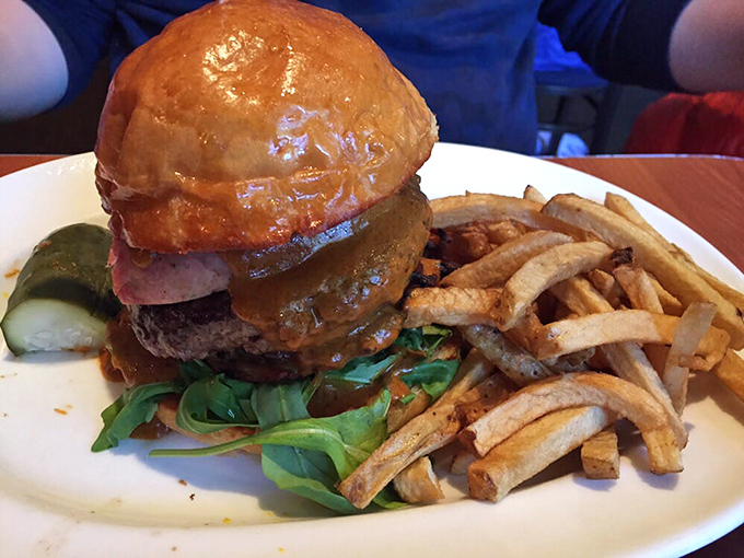 Even at breakfast, Milwaukee knows burgers. This towering creation makes lunch jealous it wasn't invited to the morning party.